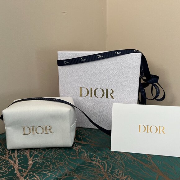 Dior | Bags | New Dior Linen Pouch Inclusive Of Box Packing And Ribbon ...